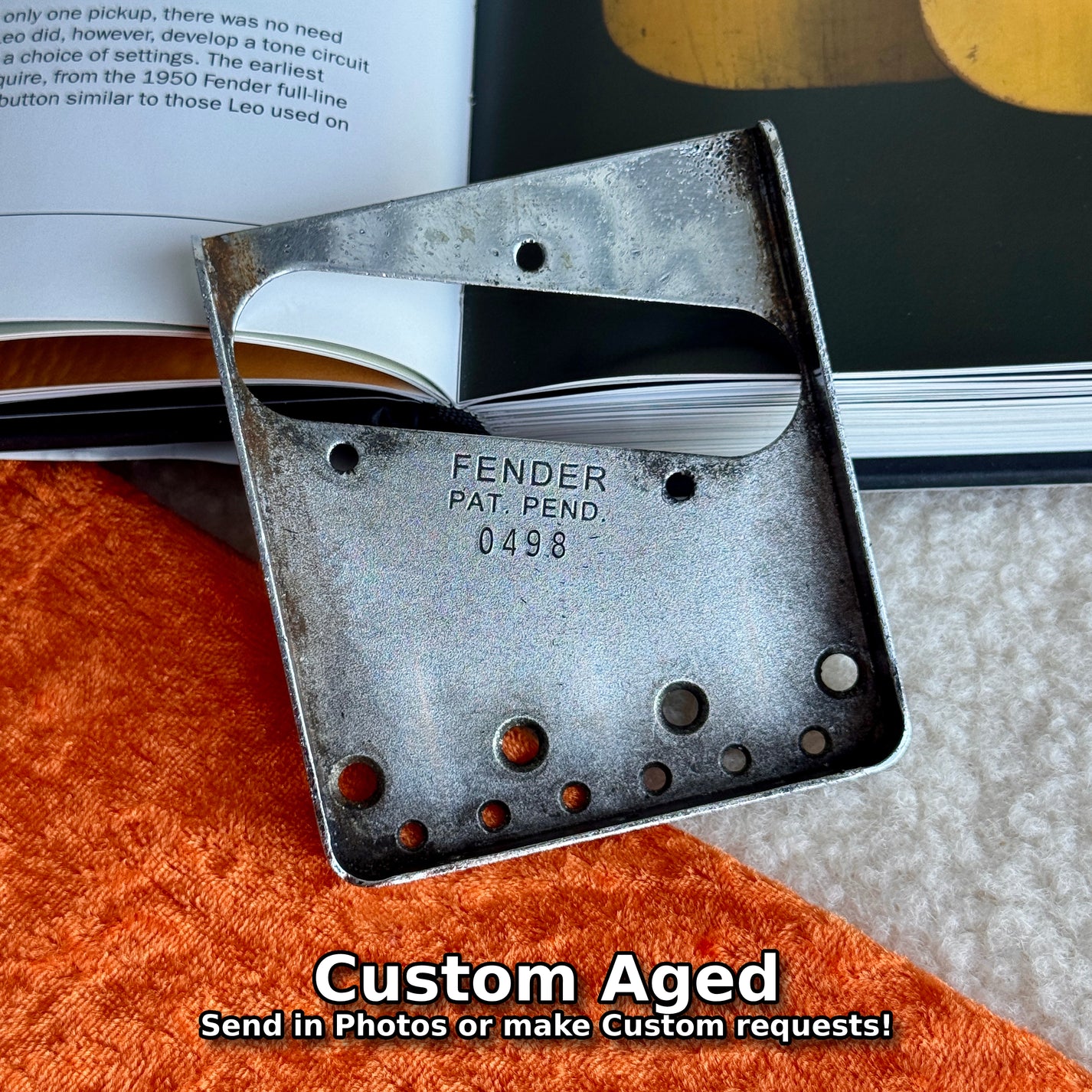 Tele® Pat Pend Bridge Plate (Optional Serial Number) – Realistic Relics