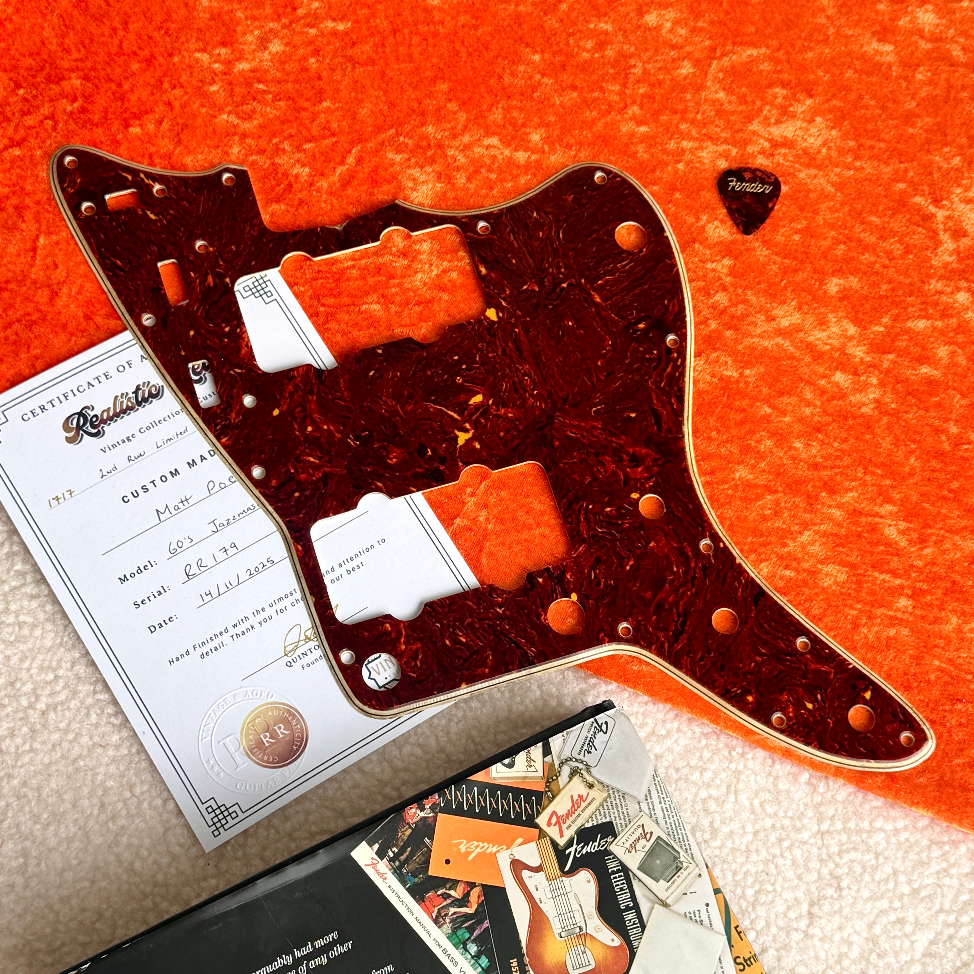 1960's Jazzmaster® Celluloid Nitrate Tortoise Shell Pickguard ...