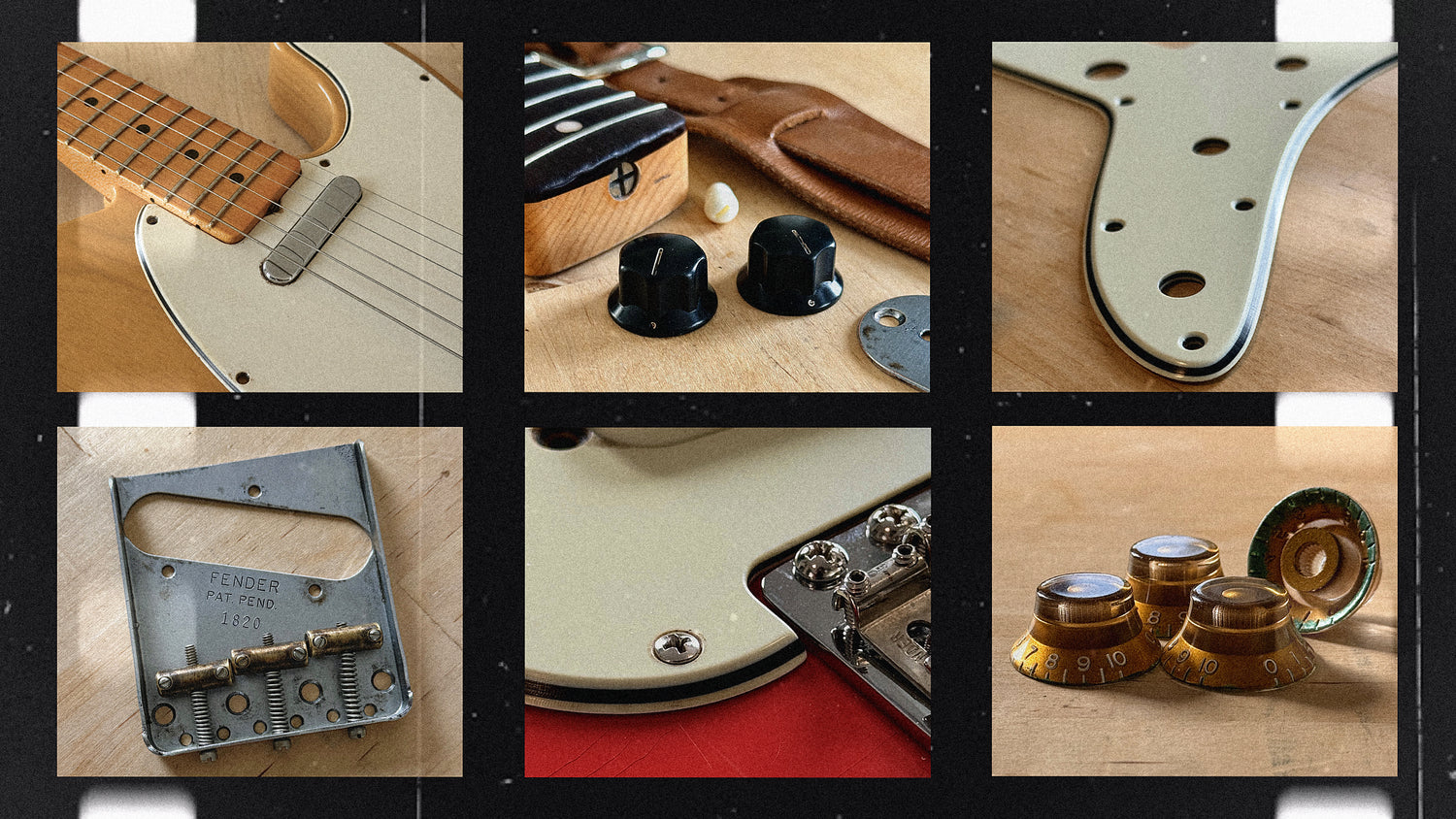 Cream Strat Back Plate 6 Hole Style • Standard – Realistic Relics